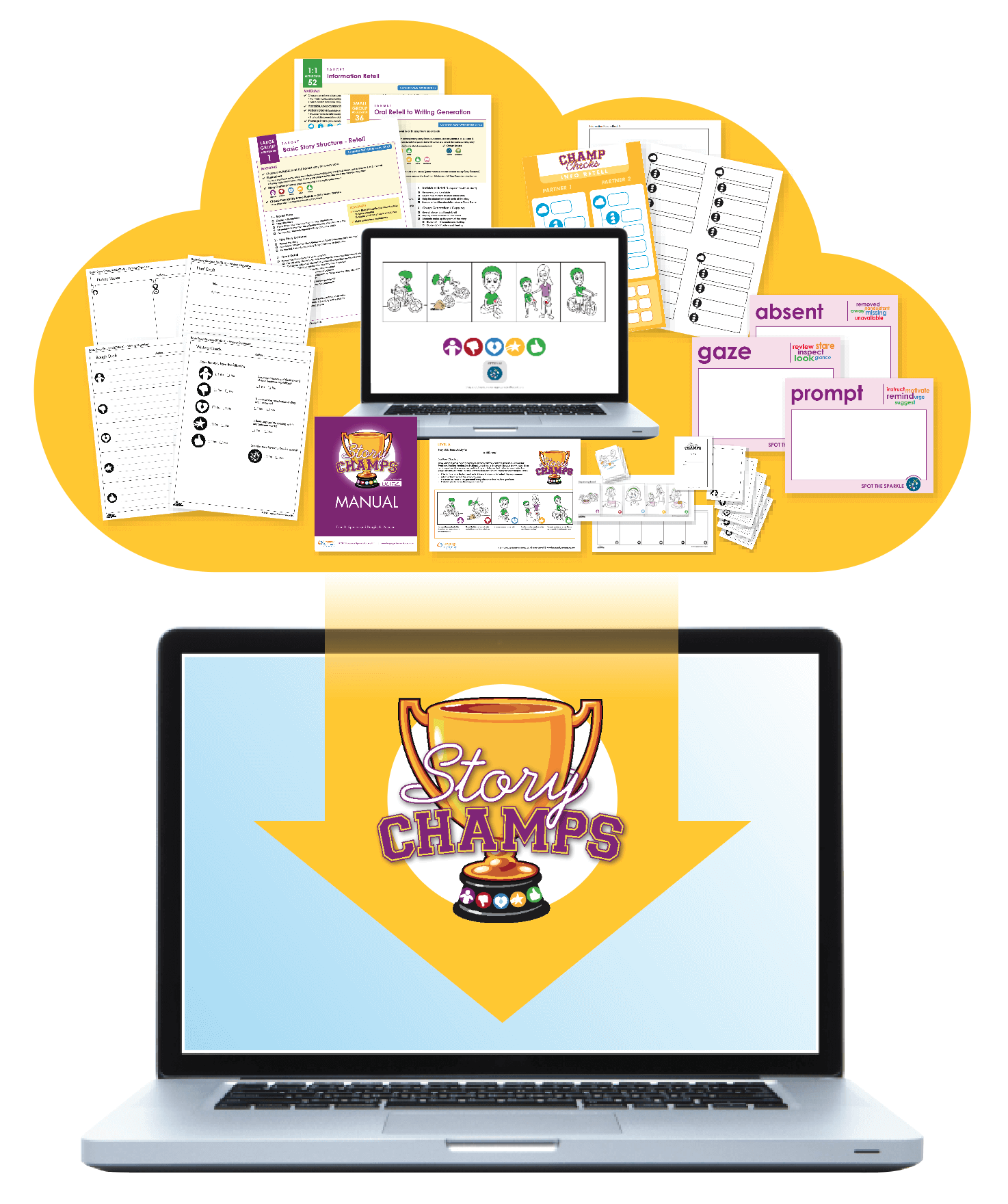 Story Champs Digital Download Landing Page