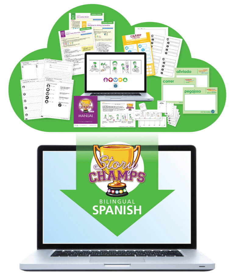Story Champs Digital Download Landing Page SPANISH